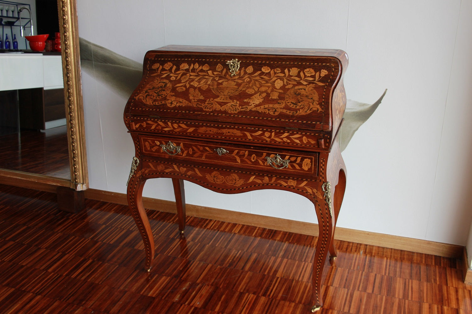Dutch Bureau Writing desk in Louis XV Style from the Late 1700s, Richl